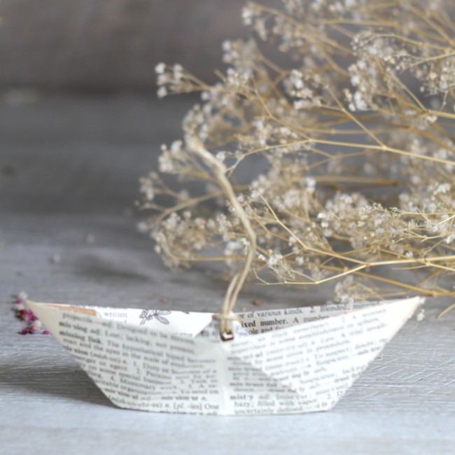 Barquito origami | Una Boda Original