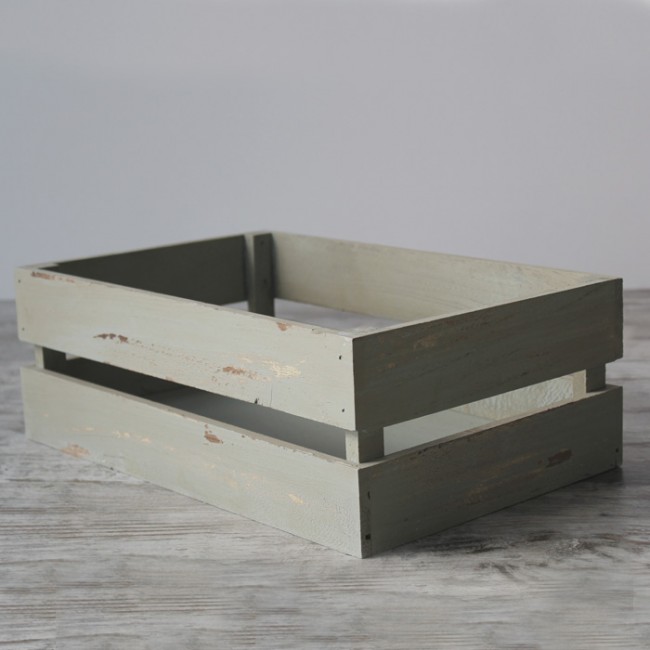 Caja de fruta verde-azul | Una Boda Original