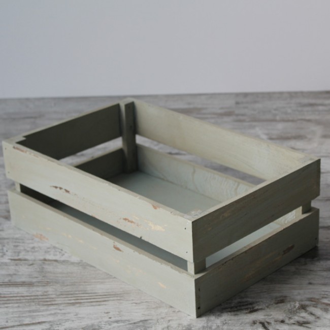 Caja de fruta verde-azul | Una Boda Original