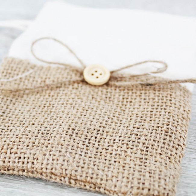 Saquito de yute | Una Boda Original