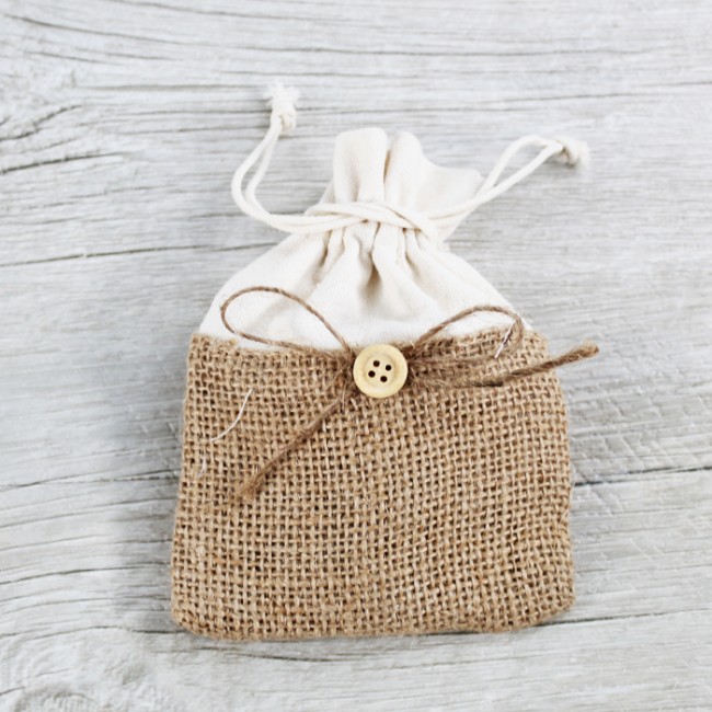 Saquito de yute | Una Boda Original